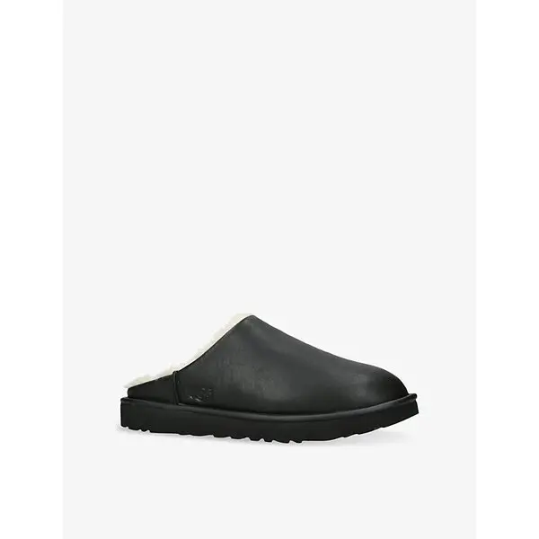 UGG Classic Slip-on Suede Slippers - Black