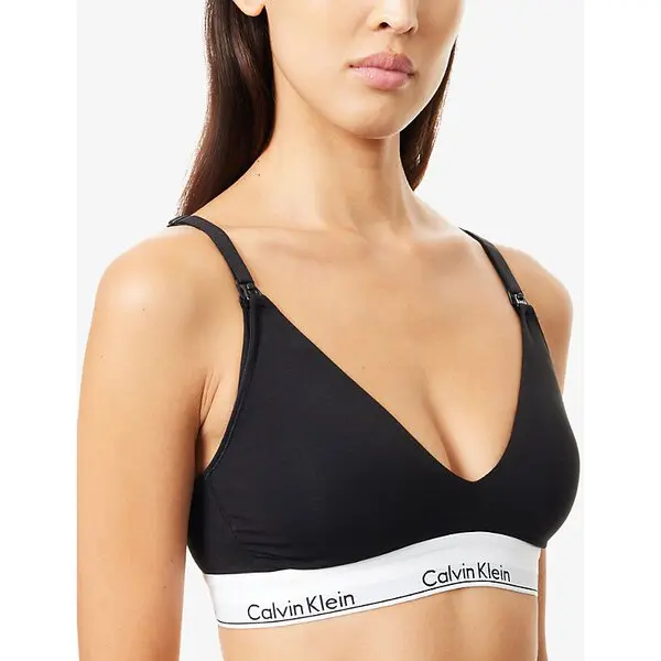 Calvin Klein Maternity Icon Triangle Cotton-modal Bralette