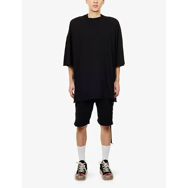 Rick Owens Tommy Oversized Cotton-jersey T-shirt - Black
