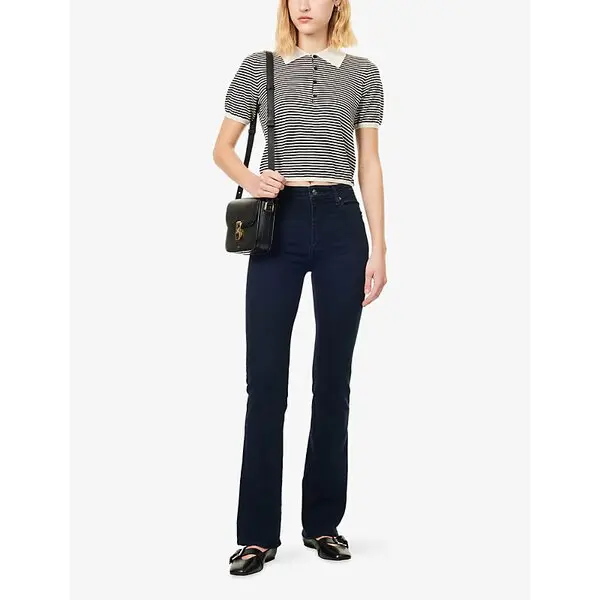 FRAME The Reboot Flared Stretch-denim Blend Jeans