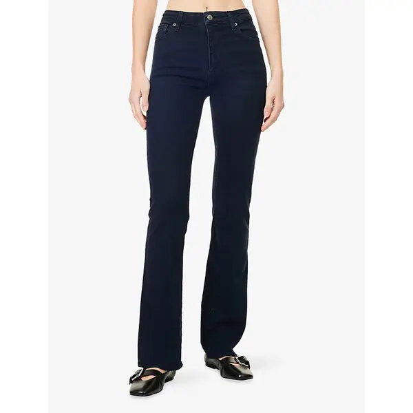 FRAME The Reboot Flared Stretch-denim Blend Jeans