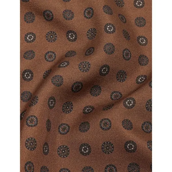 Dunhill Circular-print Silk Pocket Square