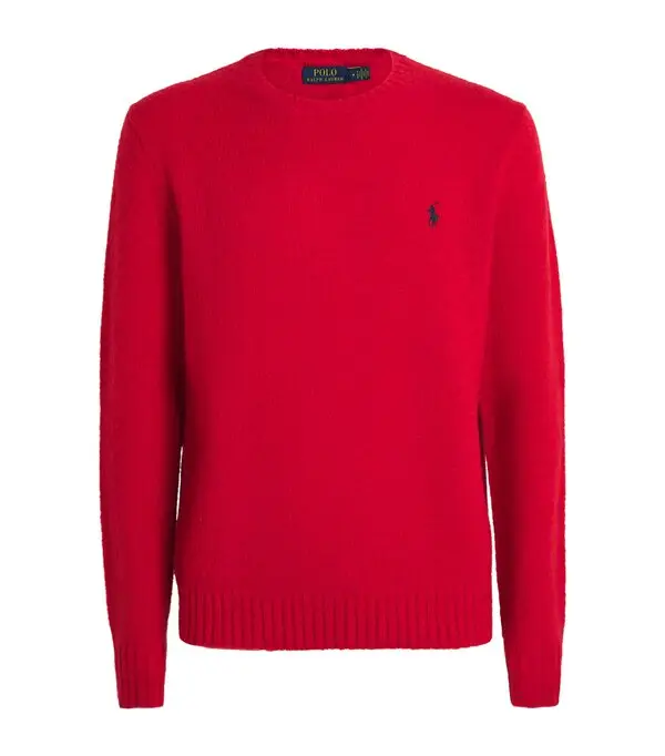Polo Ralph Lauren Wool-alpaca Polo Pony Sweater - Red
