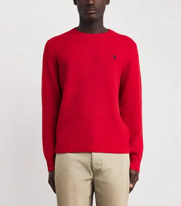 Polo Ralph Lauren Wool-alpaca Polo Pony Sweater - Red