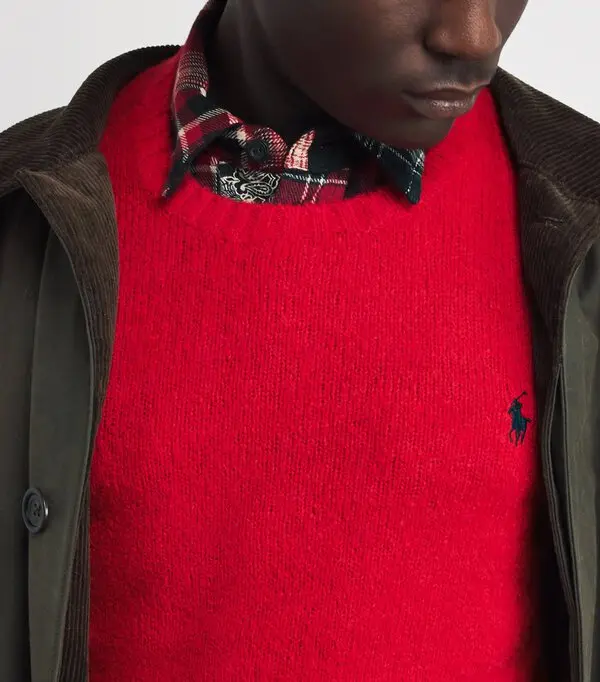 Polo Ralph Lauren Wool-alpaca Polo Pony Sweater - Red