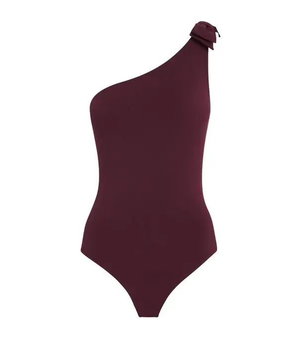 ERES One-shoulder Prodige Swimsuit - Burgundy