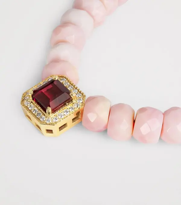 Jacquie Aiche Diamond, Opal, And Tourmaline Necklace