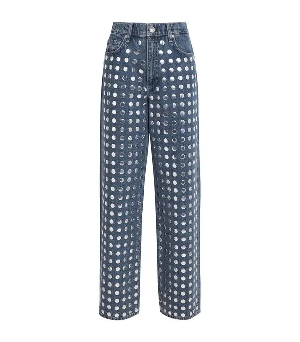 Rag & Bone Shea Studded Straight Jeans