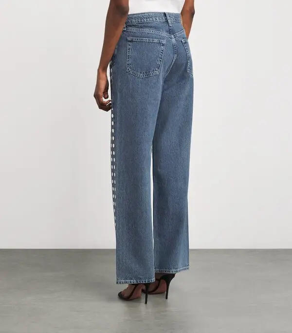 Rag & Bone Shea Studded Straight Jeans