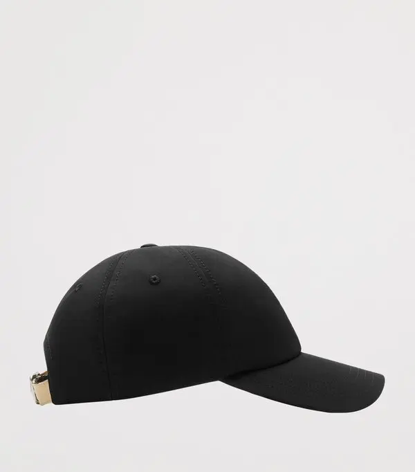 Burberry Gabardine Baseball Cap - Black
