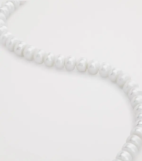 Monica Vinader Vermeil And Pearl Nomade Bracelet