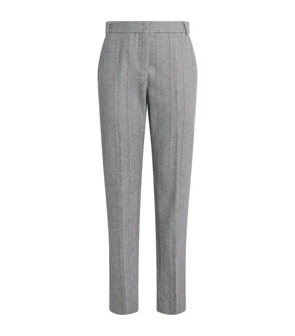 Max & Co. Wool-blend Herringbone Straight Trousers