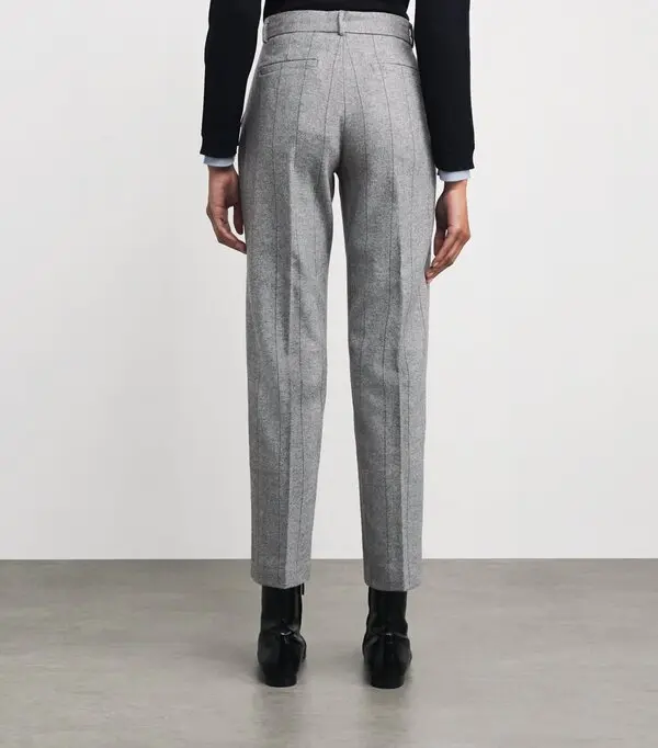 Max & Co. Wool-blend Herringbone Straight Trousers