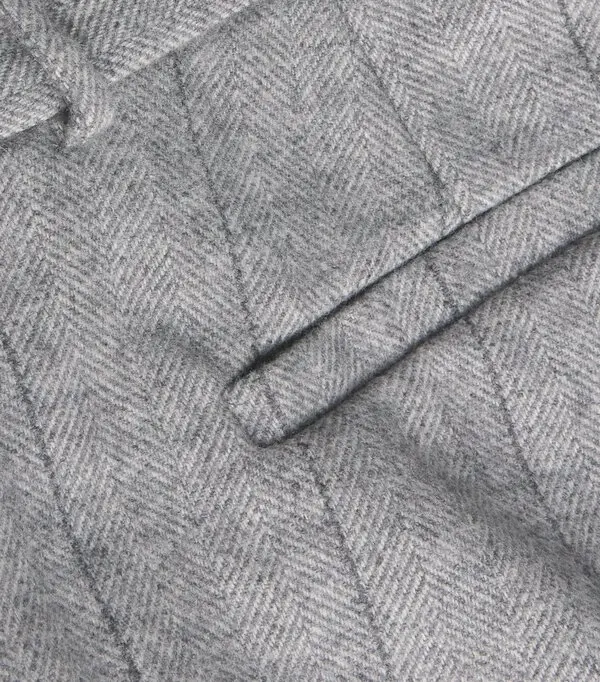 Max & Co. Wool-blend Herringbone Straight Trousers
