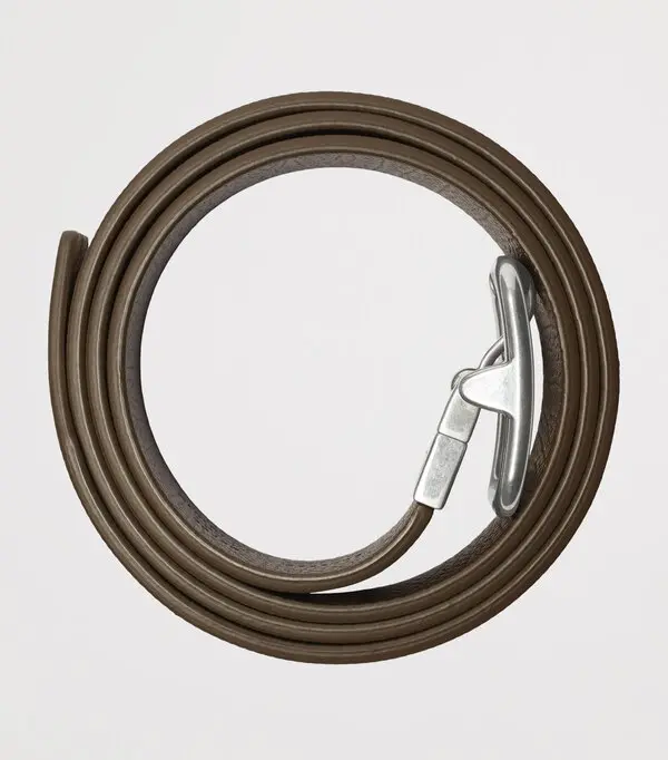 Burberry Leather Check Reversible B-buckle Belt