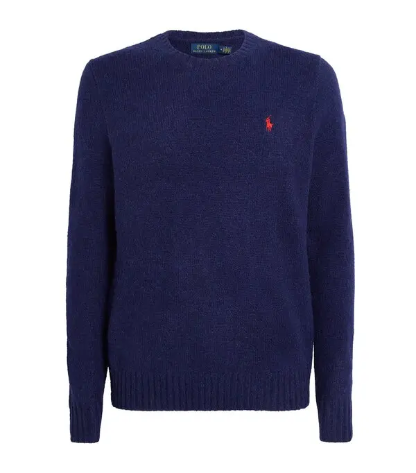 Ralph Lauren Wool-alpaca Logo Sweater - Blue