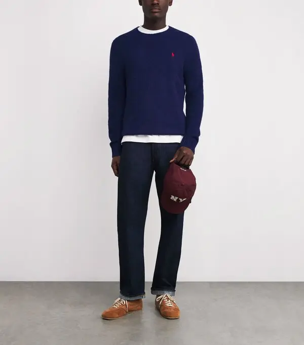 Ralph Lauren Wool-alpaca Logo Sweater - Blue