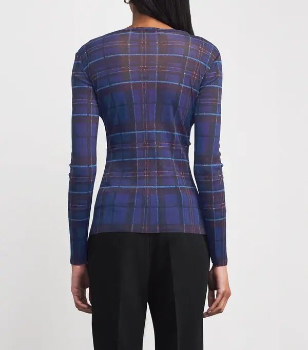 Max & Co. Long-sleeve Check Top