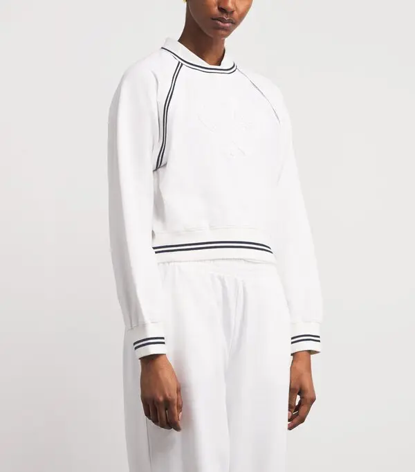 FRAME Stretch-cotton Tennis Sweatshirt