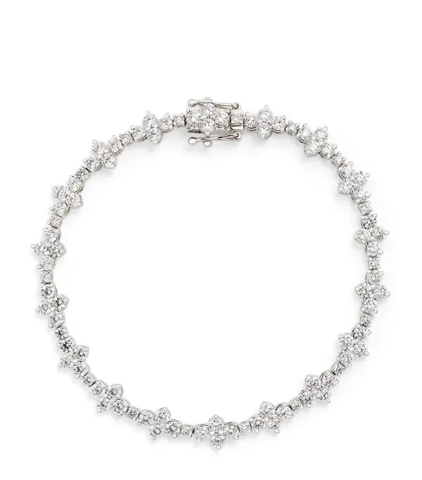 ANITA KO Gold And Diamond Vivi Tennis Bracelet - White