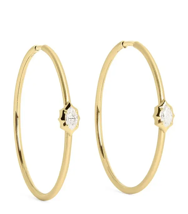 JADE TRAU Plié Maverick Hoop Earrings - Gold