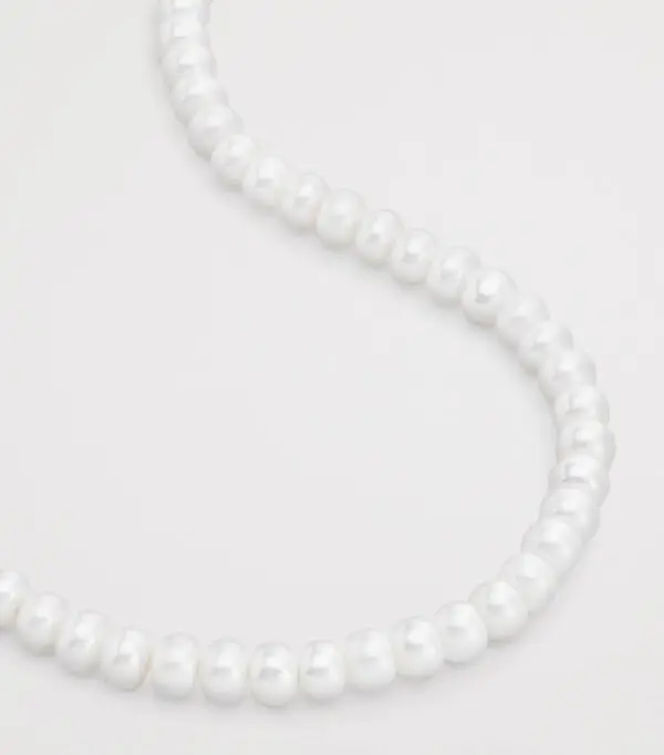 Monica Vinader Vermeil And Pearl Nomade Necklace