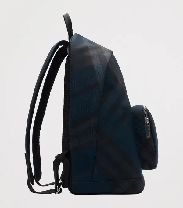 Burberry Check Grid Backpack - Navy