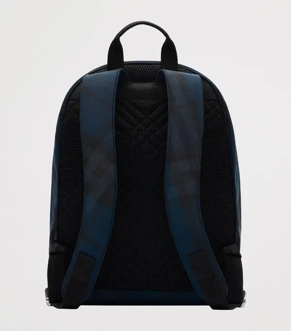 Burberry Check Grid Backpack - Navy