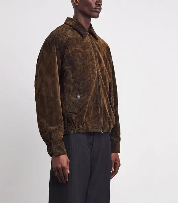 AGOLDE Stretch-cotton Corduroy Torres Jacket - Brown