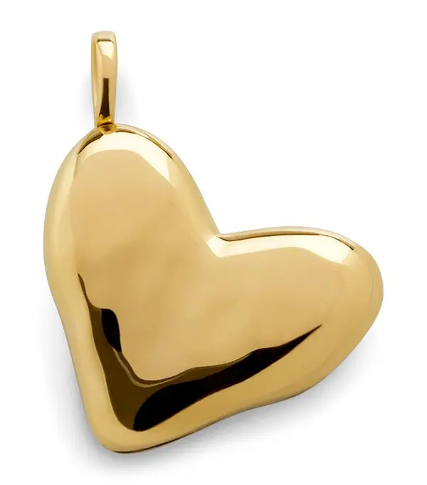 Monica Vinader Vermeil Heart Locket Pendant - Gold