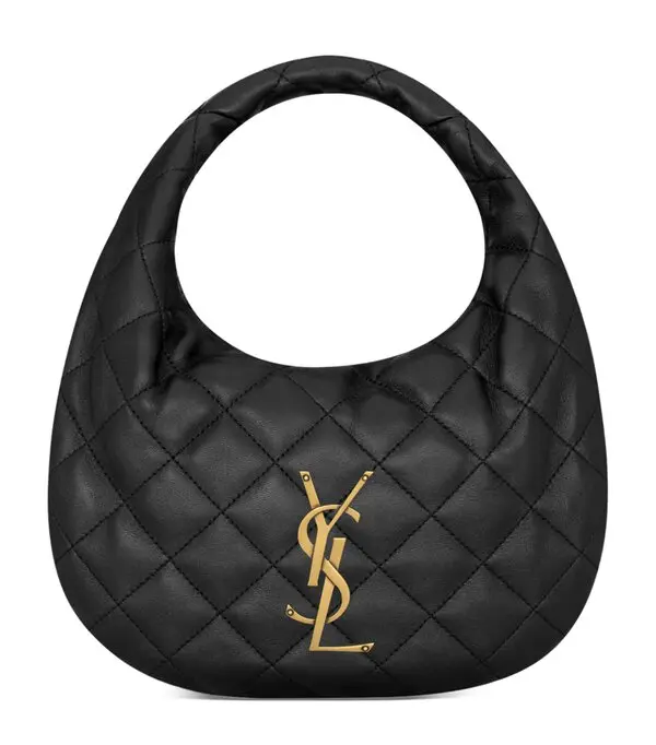 Saint Laurent Icarino Quilted Top-handle Bag - Black