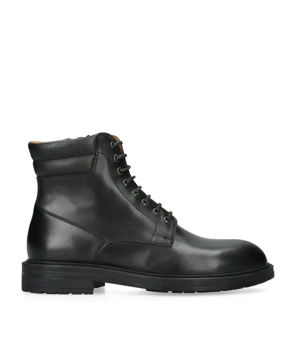 Magnanni Leather Teide Ankle Boots - Black