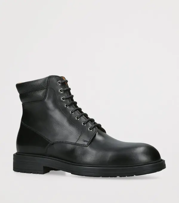 Magnanni Leather Teide Ankle Boots - Black