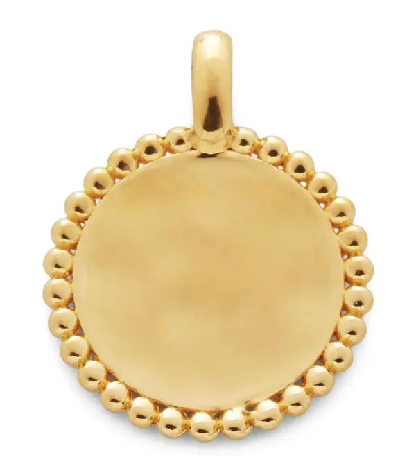 Monica Vinader Vermeil Deia Beaded Pendant - Gold