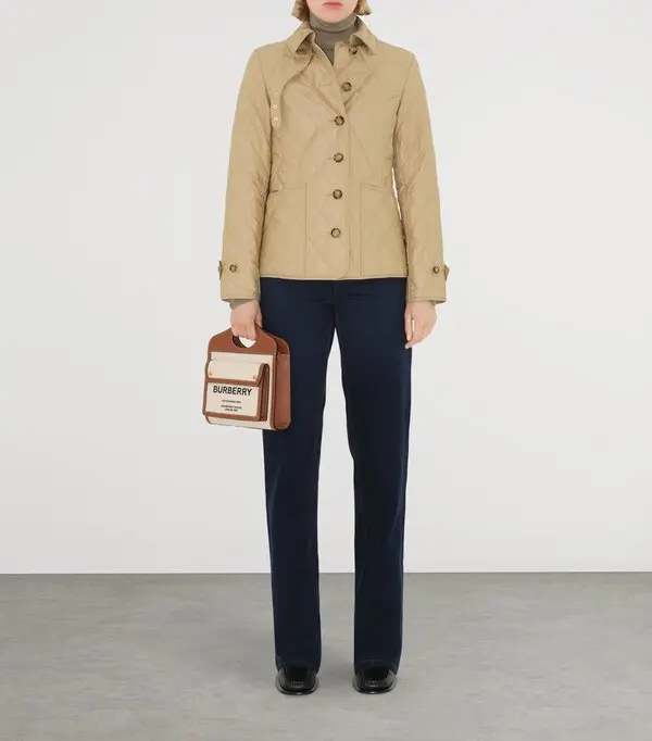 Burberry Mini Canvas Pocket Bag - Brown