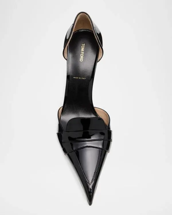 TOM FORD Eva Patent Leather Pumps - Black