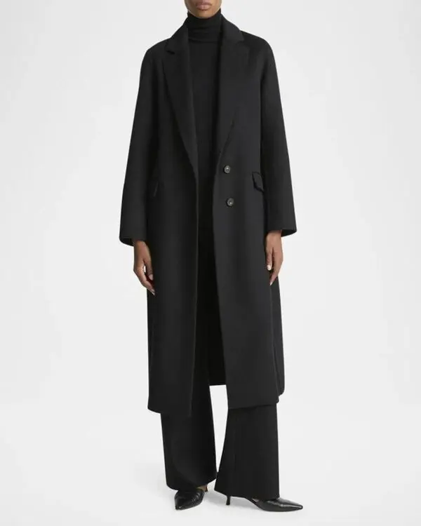 Vince Cashmere-wool Single-breasted Coat - Black