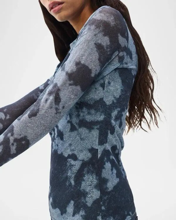 Rag & Bone Yana Printed Mesh Top - Slvmt