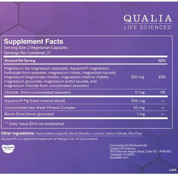 QUALIA Magnesium+ 42 Capsules