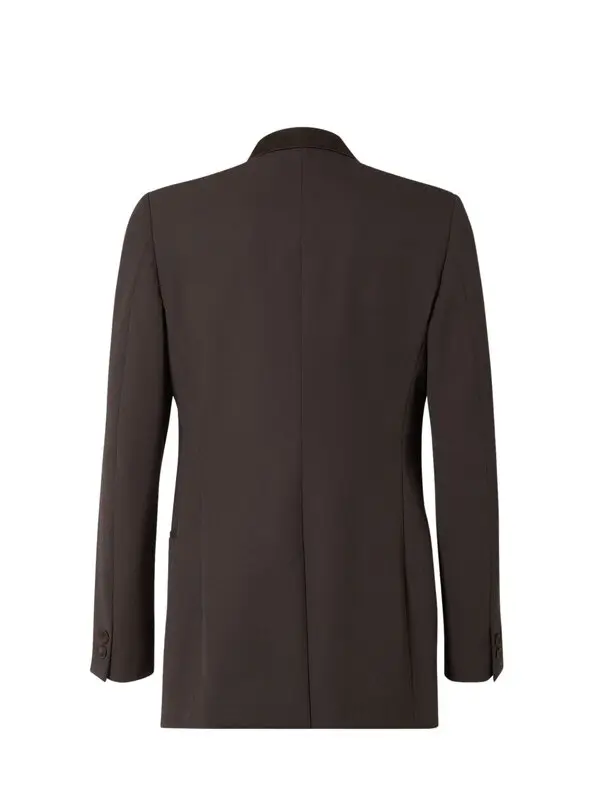 Fendi Single-breasted Blazer In Crêpe Wool