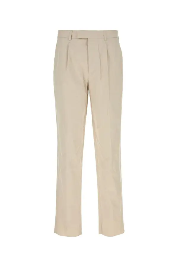 Zegna Cashco Corduroy Pants - Naturalwhitesolid