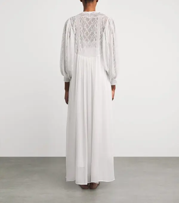 BOCAN Chiffon Lace-trim Ora Robe