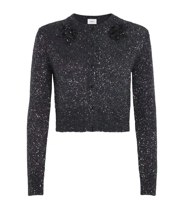 Erdem Wool-blend Sequin Cardigan
