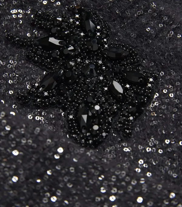 Erdem Wool-blend Sequin Cardigan