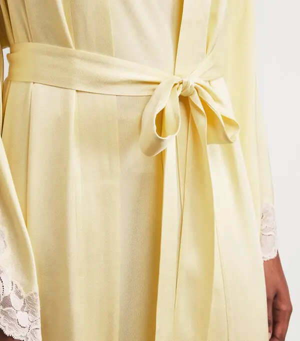 BOCAN Satin Lace-trim Heidi Robe