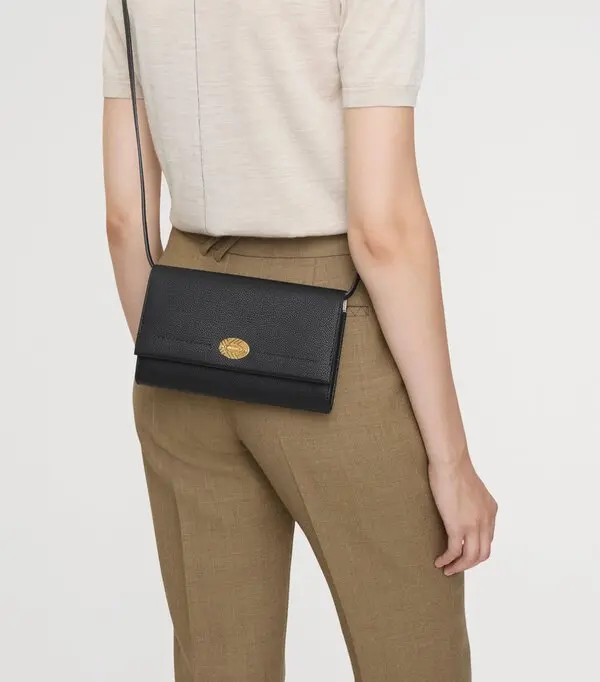 Burberry Leather Cotswolds Strap Wallet
