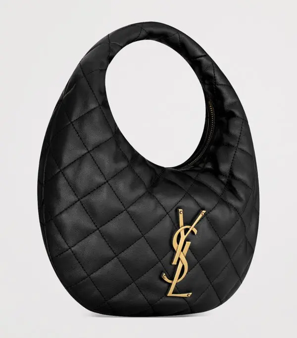 Saint Laurent Icarino Quilted Top-handle Bag - Black
