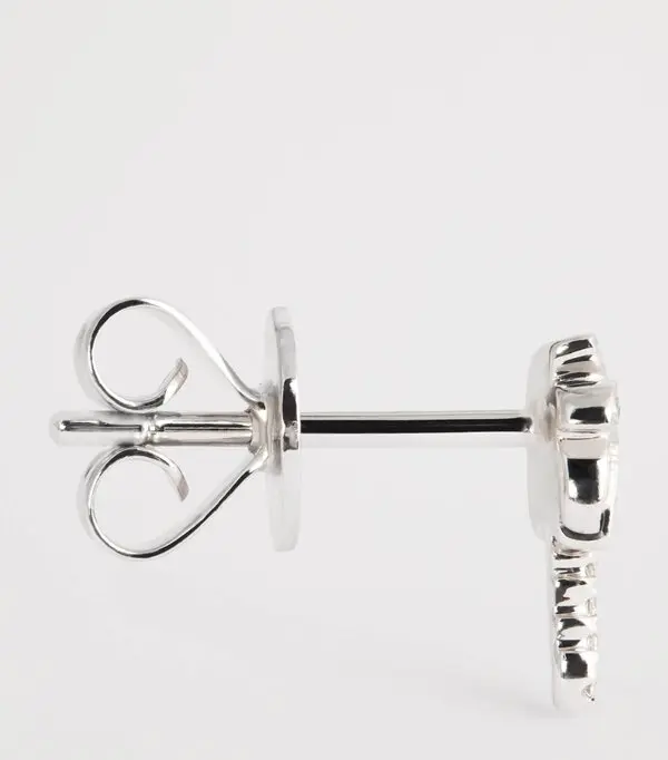 ANITA KO Gold And Diamond Palm Tree Single Stud Earring