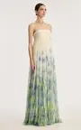Oscar De La Renta Degrad Allium Chiffon Gown