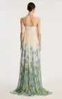 Oscar De La Renta Degrad Allium Chiffon Gown